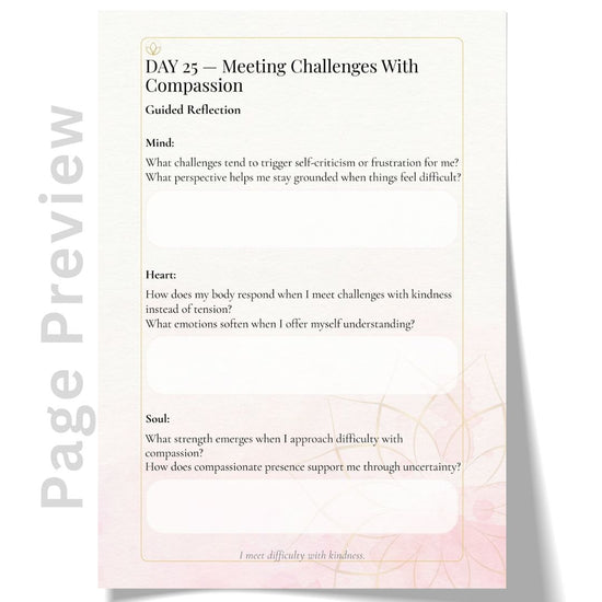 Peace Compassion Love™ | A 30-Day Guided Journal for Mindfulness
